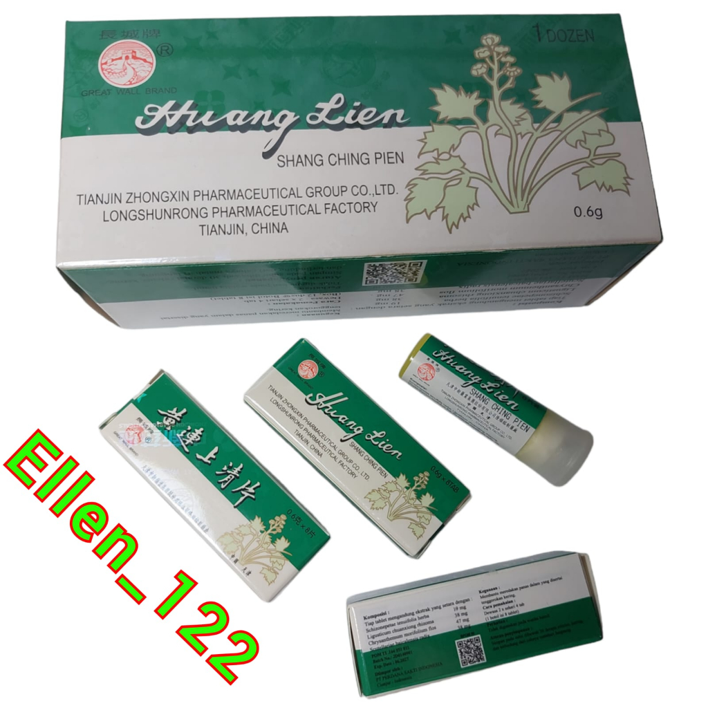 Jual Huang Lien Shang Ching Pien 1 Box Isi 12 Botol (Tanpa Gula ...