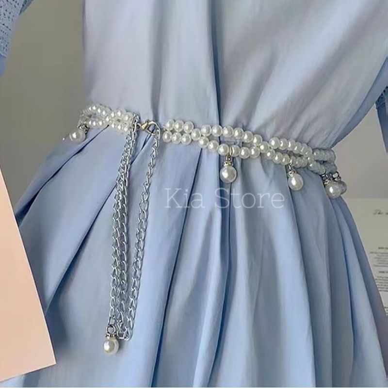 Jual KIA STORE-BELT MUTIARA RANTAI WANITA MOTIF BARU SABUK RANTAI ...