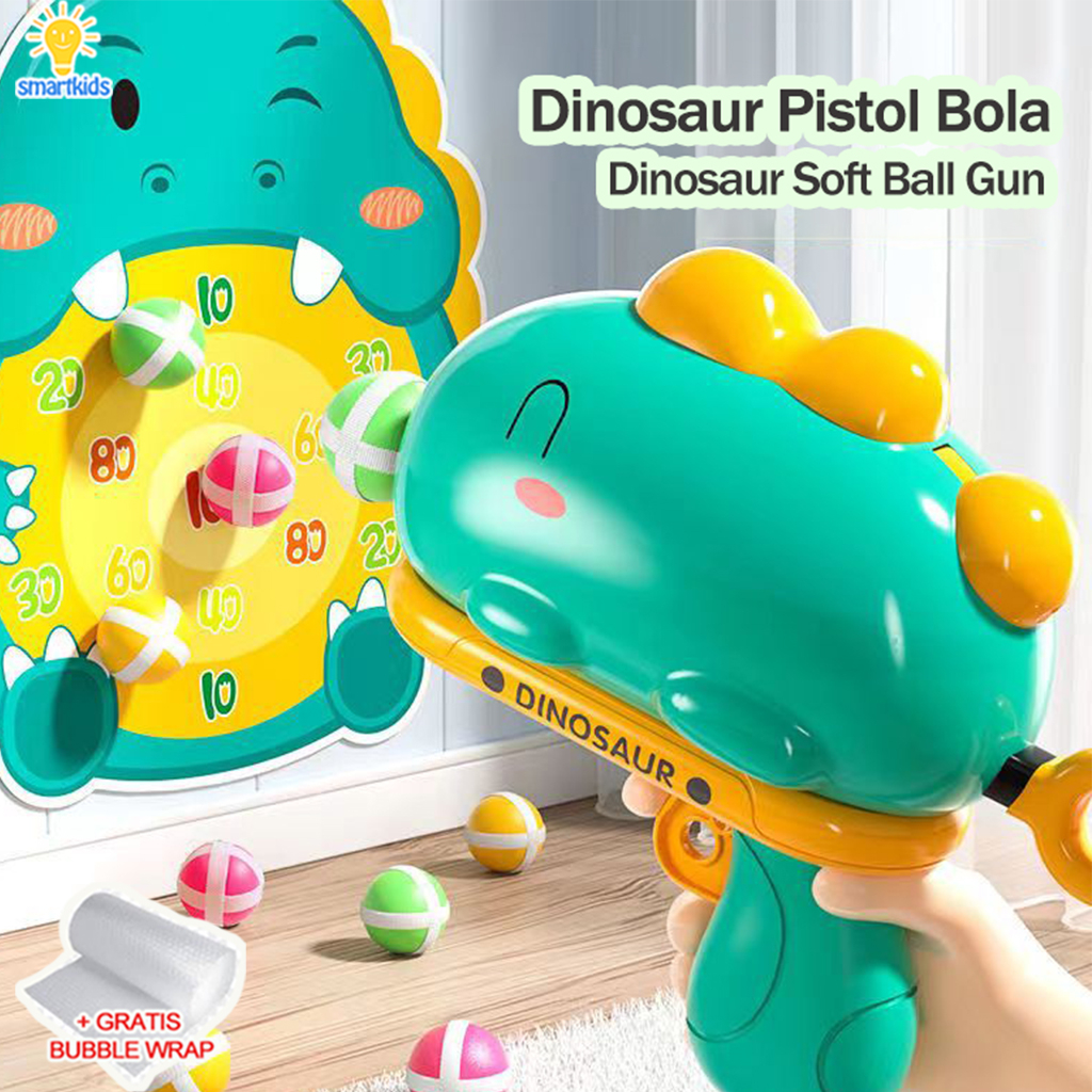 Jual Mainan Anak Pistol Bola Dinosaurus / Menembak Target Sasaran ...
