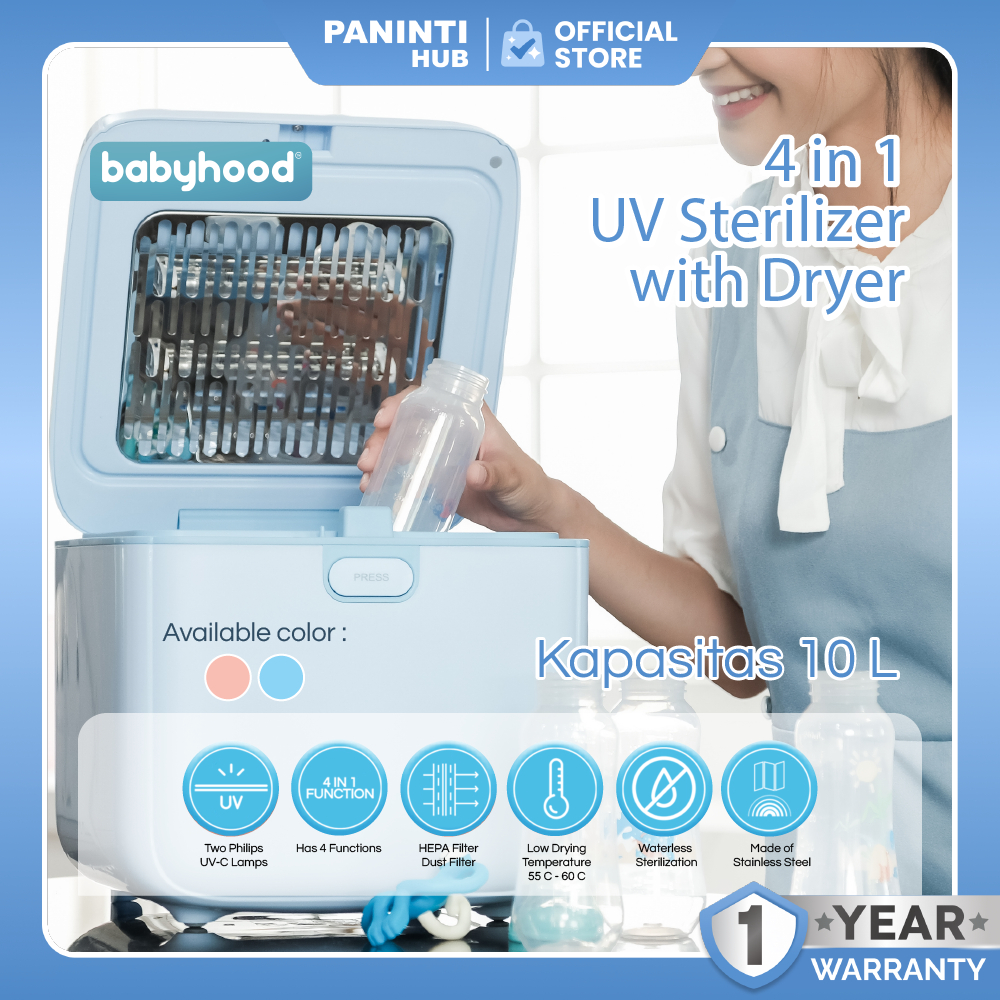 Jual Babyhood UV Sterillizer 10L with Dual Lamp Philips UV-C Sterilizer ...