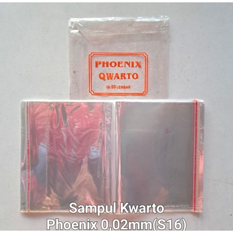 Jual SAMPUL BUKU PLASTIK OPP PREMIUM // 1 PACK SAMPUL PHOENIX QWARTO ...