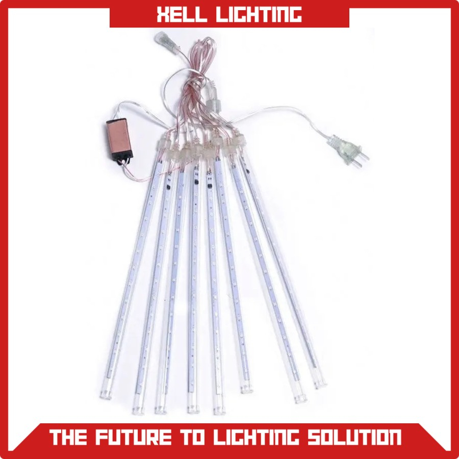 Jual lampu meteor led smd 3528 / meteor light lampu hias 8 batang ...