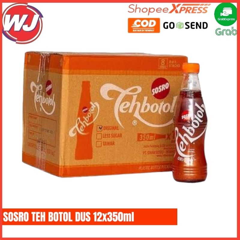 Jual SOSRO TEH BOTOL DUS 12x350ml | Shopee Indonesia