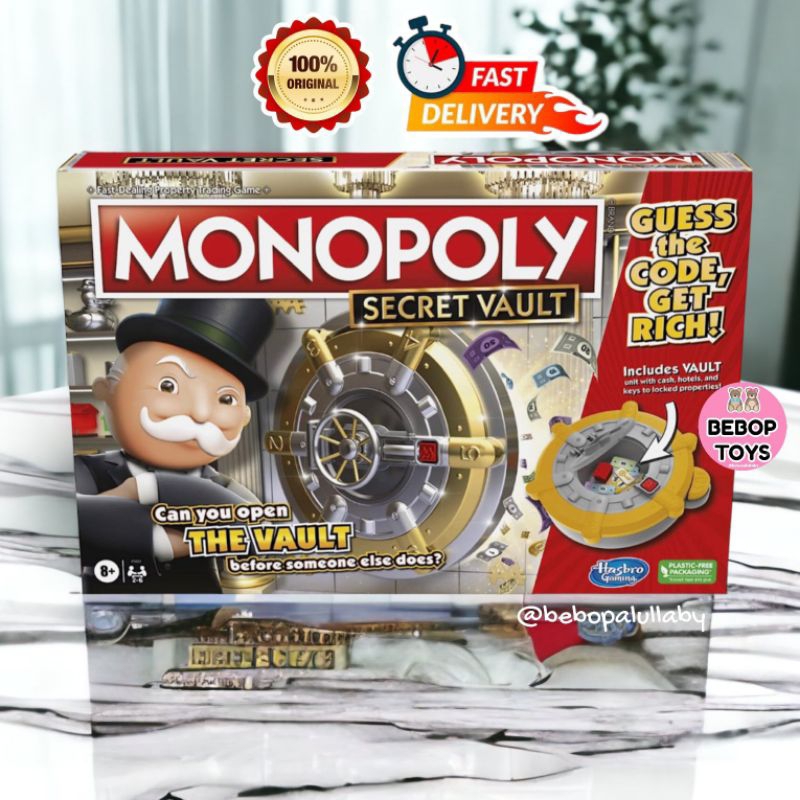 Jual MONOPOLY SECRET VAULT ORIGINAL HASBRO MAINAN MONOPOLI BOARD GAME ...