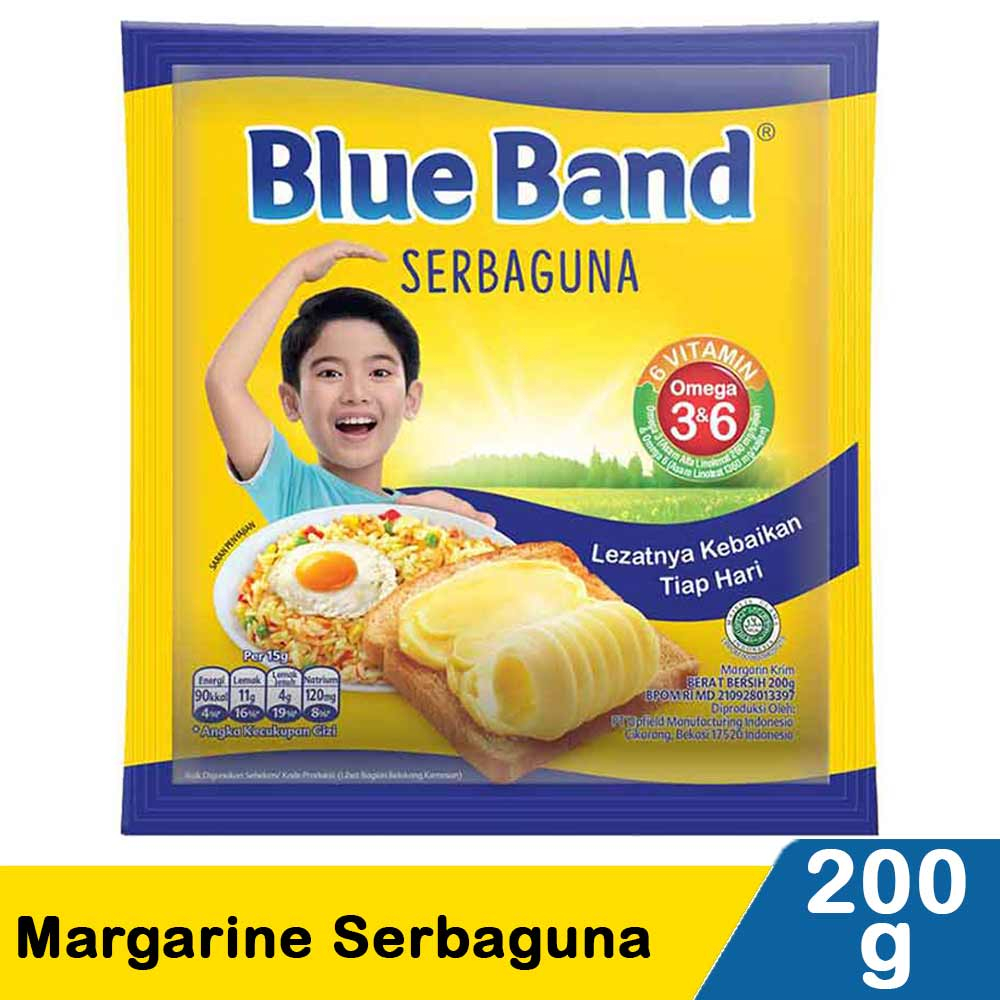 Jual Blue Band Margarine Serbaguna 200gr | Shopee Indonesia