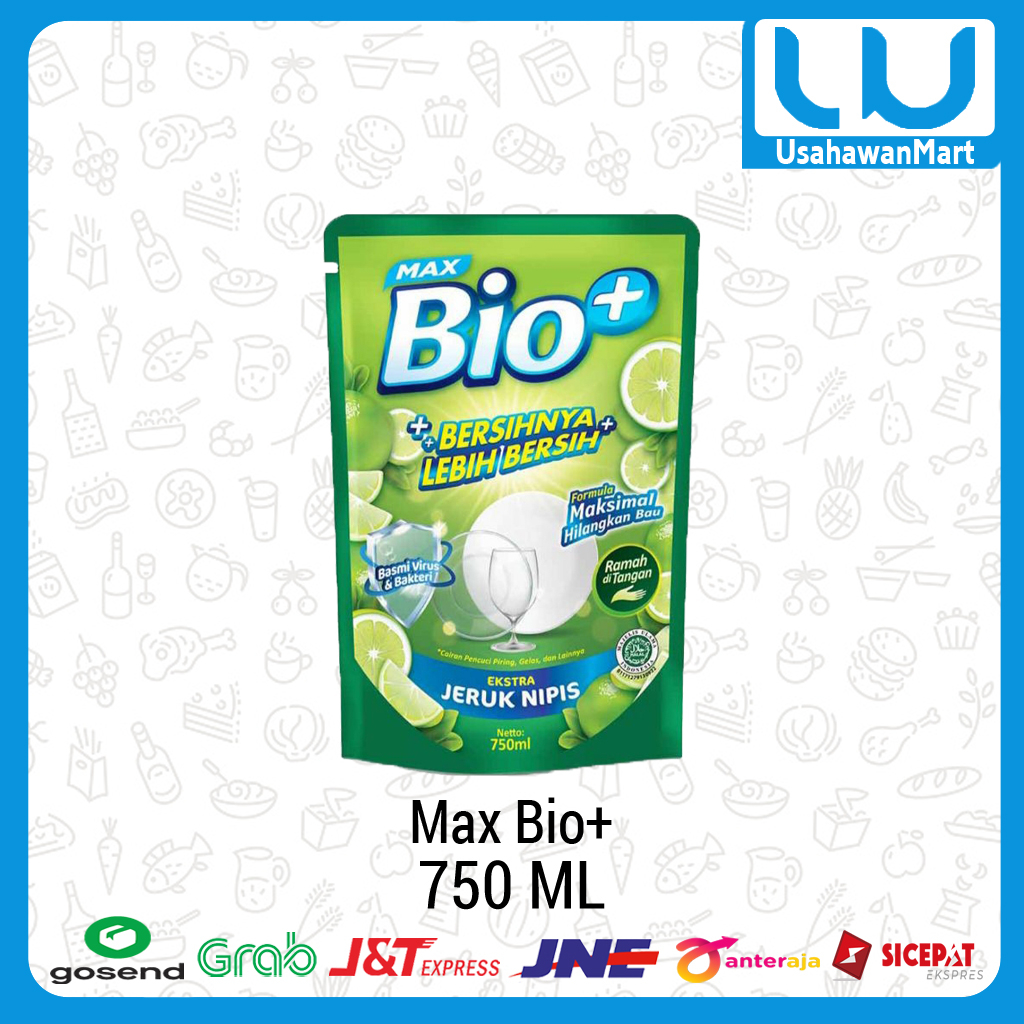 Jual MAX BIO SABUN PENCUCI PIRING 750 ML | Shopee Indonesia