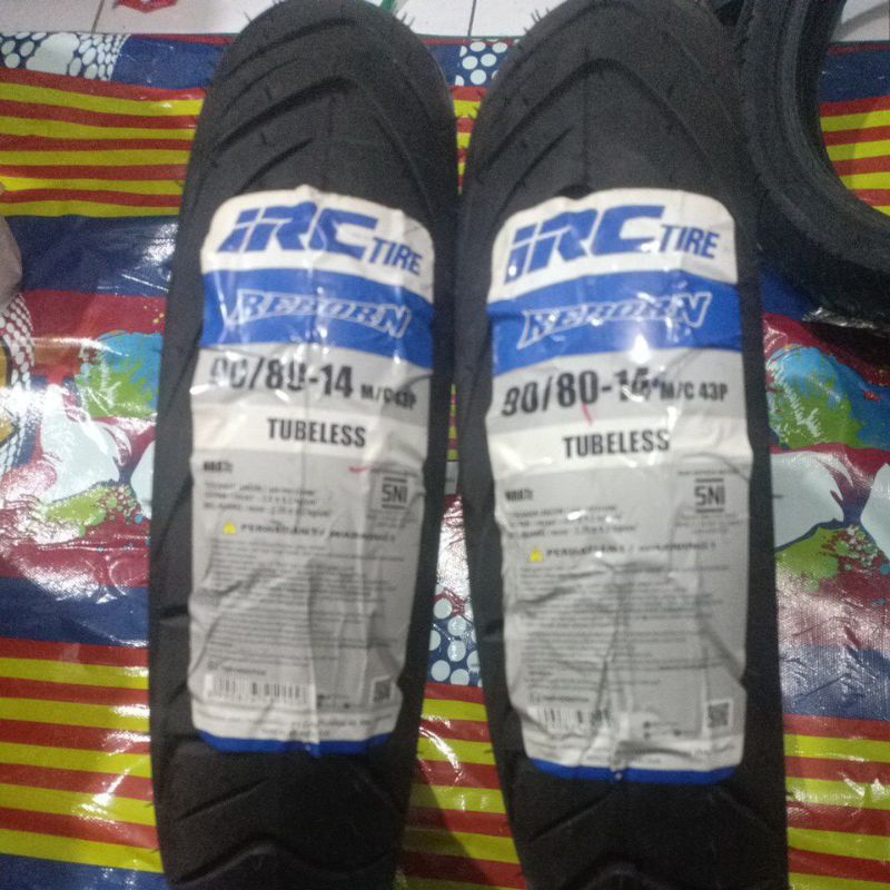 Jual BAN MOTOR IRC NR87z REBORN 90/80 RING 14 TUBELES MATIC | Shopee ...