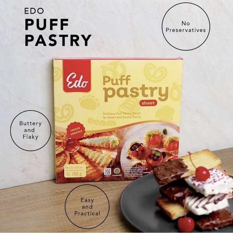 Jual edo puff pastry frozen / croissant roti beku | Shopee Indonesia