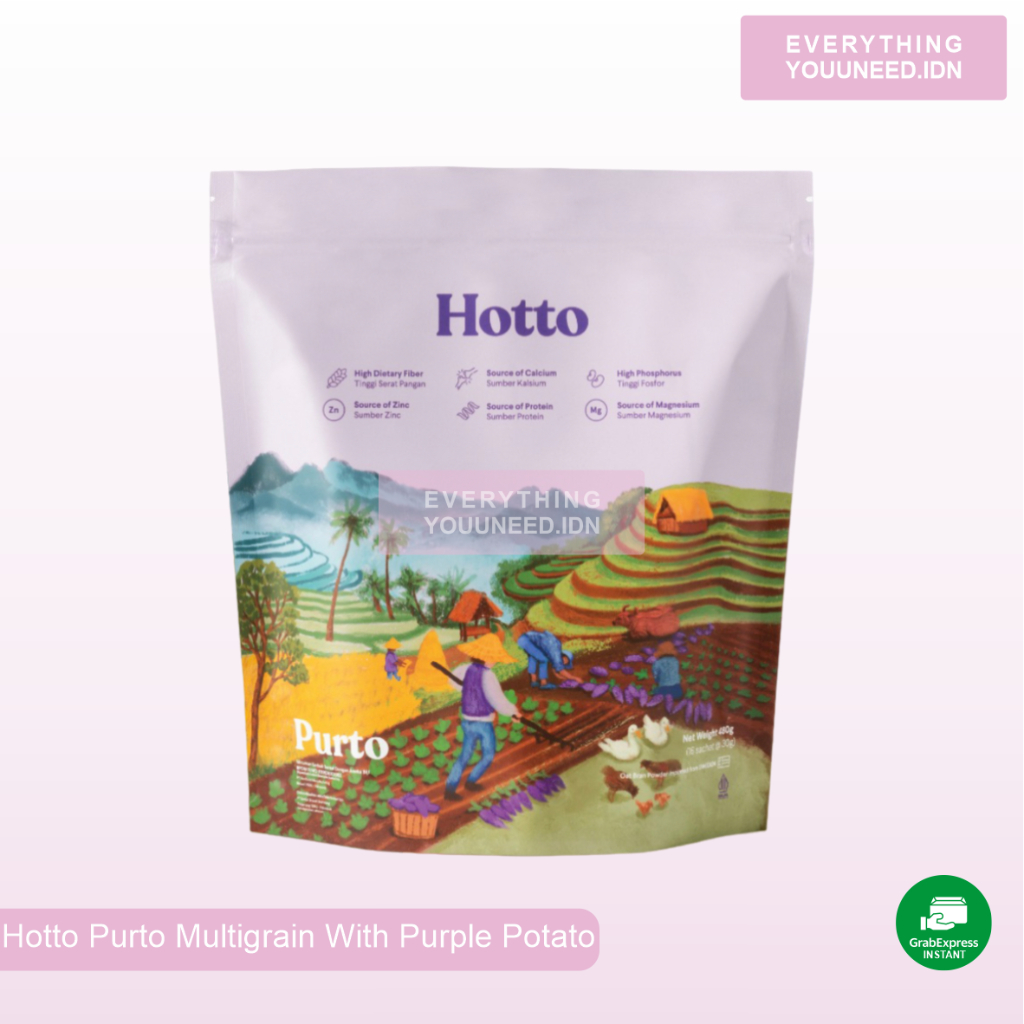 Jual Hotto Purto Multigrain With Purple Potato - Pack ( 16 Pcs ...