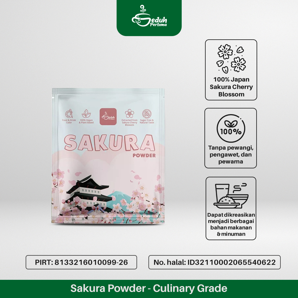Jual Sakura Pure Extract Powder - Bubuk Bunga Sakura Asli Murni Food ...