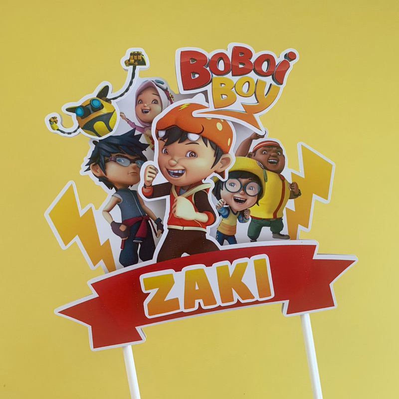 Jual Cake Topper 3D Custom Karakter Boboiboy Boboboy Hiasan Kue Ulang ...