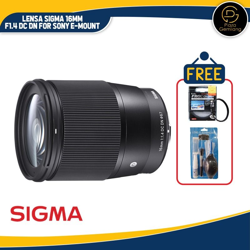 Jual LENSA Sigma 16mm f1.4 DC DN Contemporary For Fujifilm X APSC - Wide-Angle Lens for Fujifilm ...
