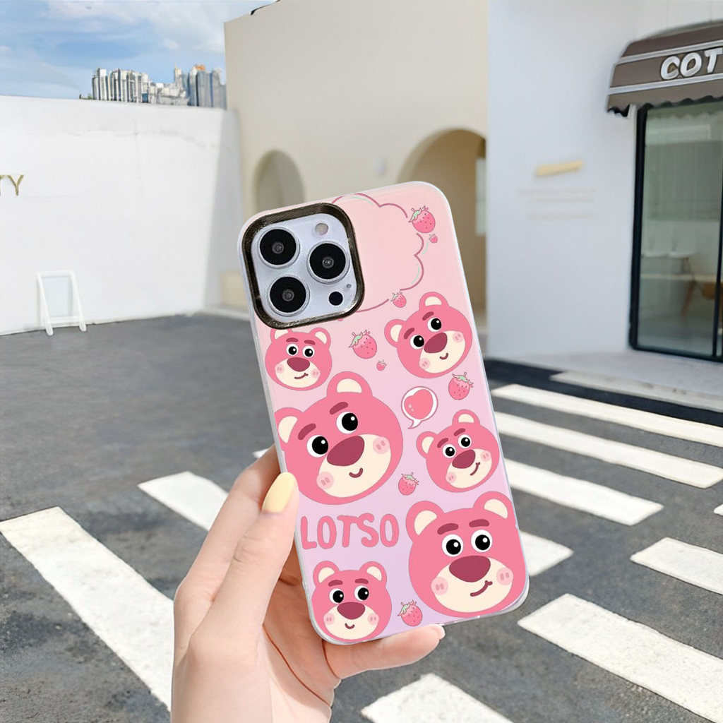 Jual #B25 CAse Hologram LAser Motif Lotso For Oppo/vivo/redmi/samsung ...