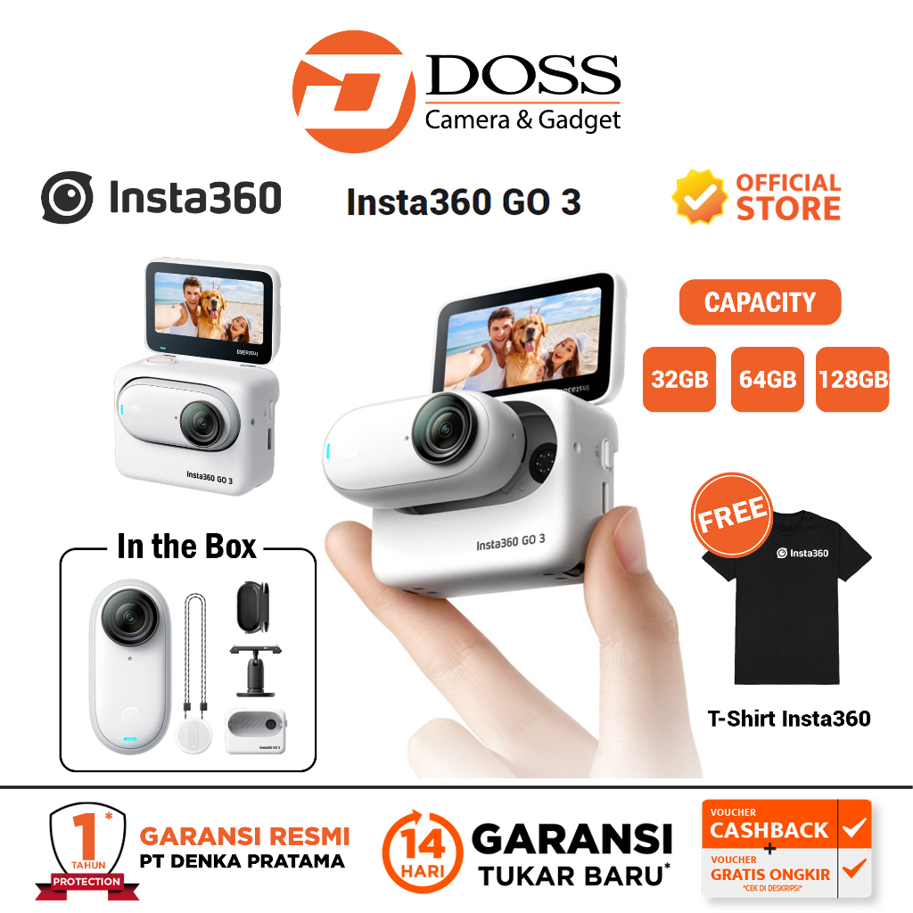 Jual Insta360 GO 3 Action Cam Camera Insta 360 GO3 Insta360 GO3 | Shopee Indonesia