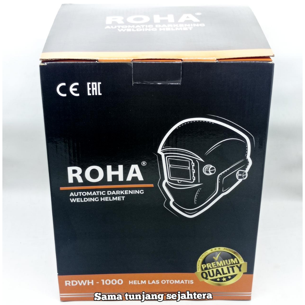 Jual ROHA KEDOK LAS OTOMATIS / HELM WELDING AUTO DARK RDWH-1000 ...