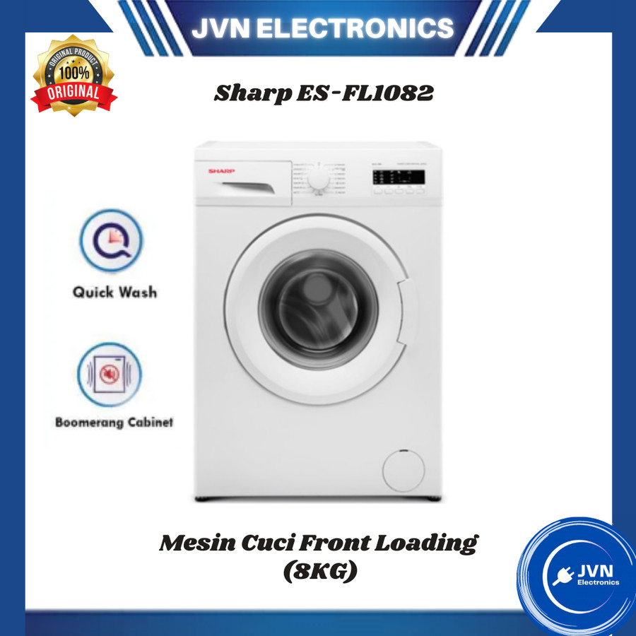 Jual Mesin Cuci Front Loading Sharp ES-FL1082 8KG | Shopee Indonesia