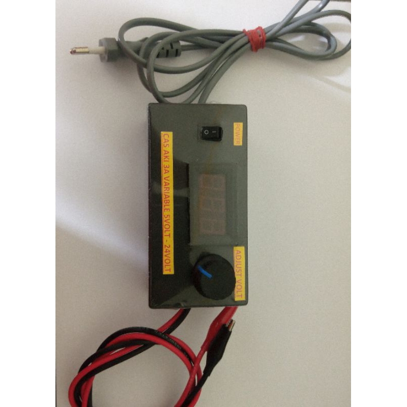 Jual CAS AKI 3A VARIABLE 5-24VOLT | Shopee Indonesia