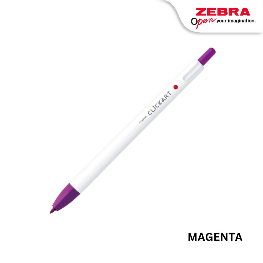 Jual Zebra Click Art Retractable Marker Knock Sign Pen Colors 0.6mm ...