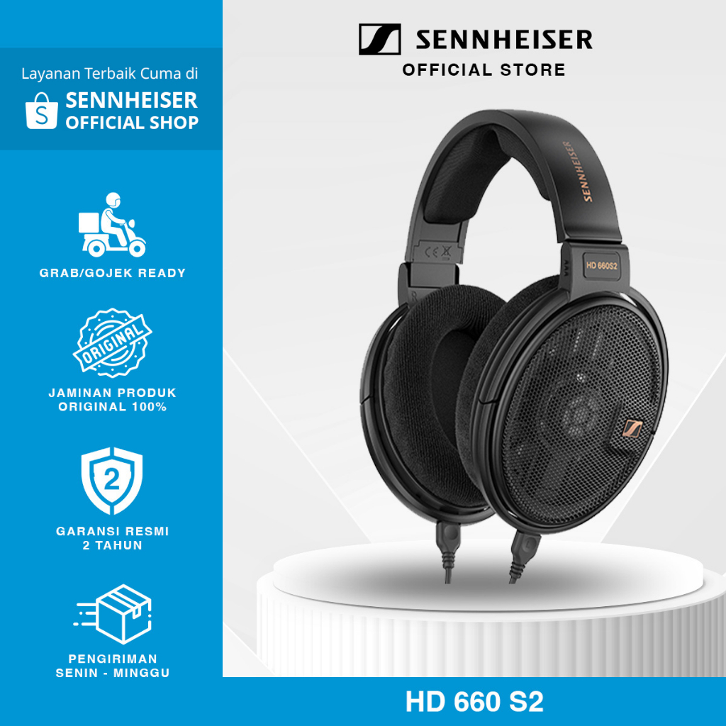 Jual SENNHEISER HD 660S2 Wired Audiophile Stereo Headphones | Shopee Indonesia