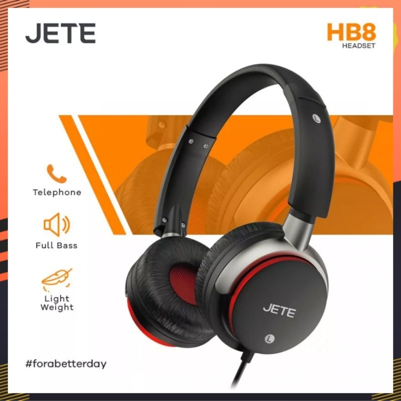 Jual HEADSET / HEADPHONE MERK JETE HB8 SERIES ( NOISE CONCELLATION ...