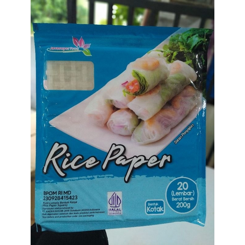 Jual rice paper 200gr 20 lembar | Shopee Indonesia