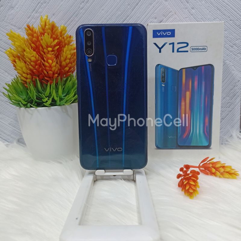 Jual Vivo Y12 3/32 + 3/64 GB Handphone Second Bekas Fullset | Shopee ...