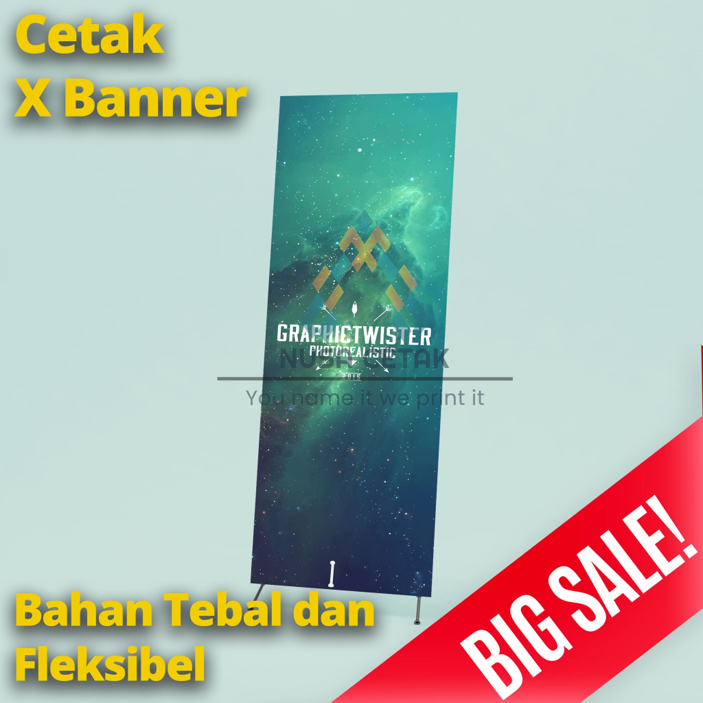 Jual Cetak X Banner Standing - Promo! Bahan Albatros - High Res | PO 2 ...