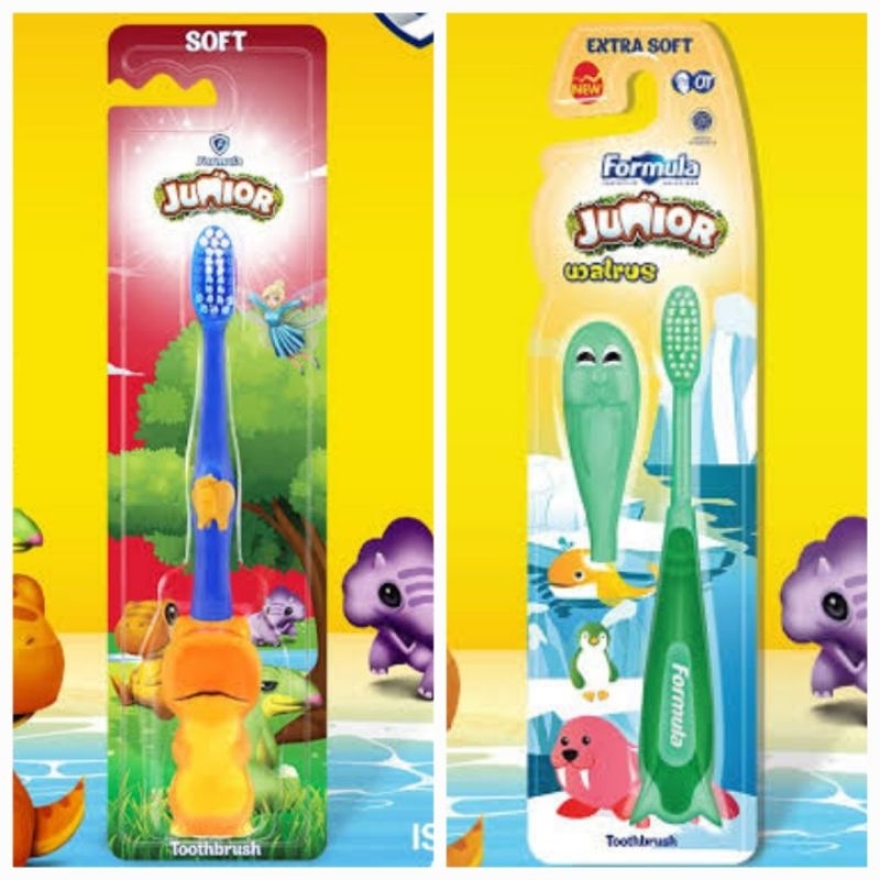 Jual Formula Junior Sikat Gigi Walrus Hander Vover - Formula Kids Tooth ...