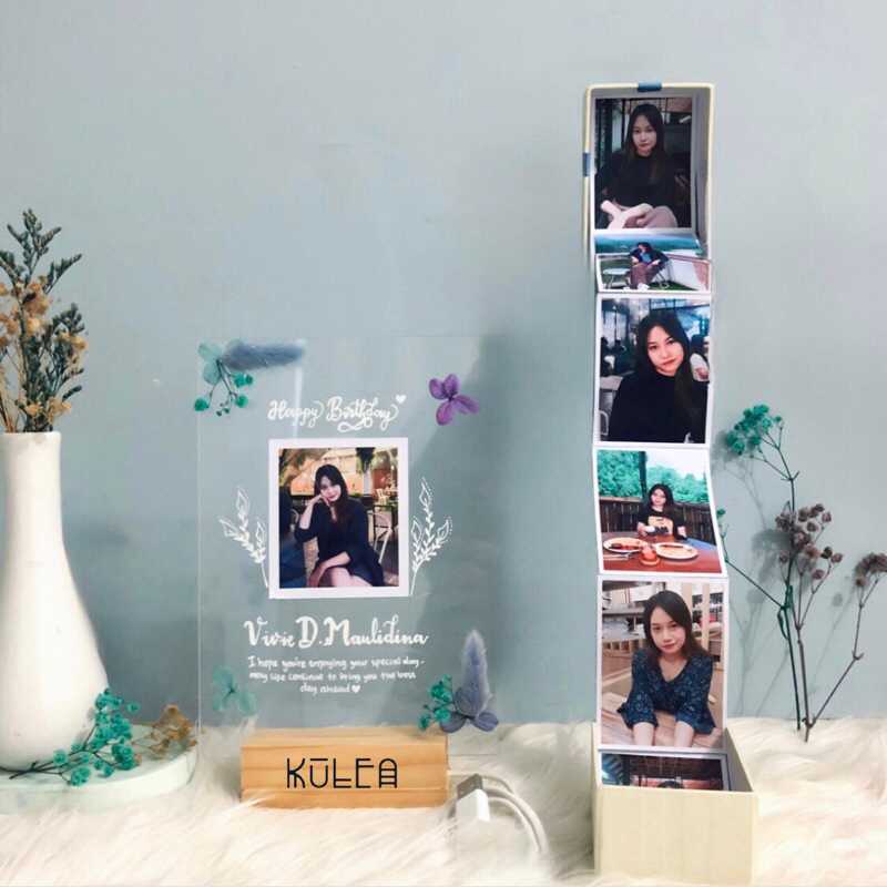 Jual ACRYLIC GIFT BOX | POP UP PHOTO BOX | KADO ULTAH/WEDDING/WISUDA ...