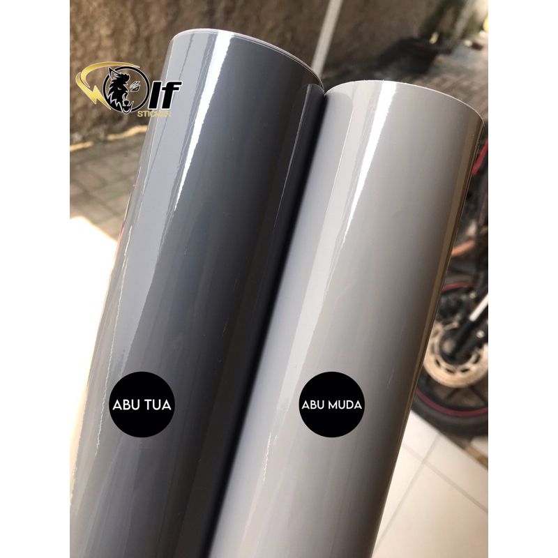 Jual skotlet abu tua dark grey glossy scotlite profix vinyl premium (L ...