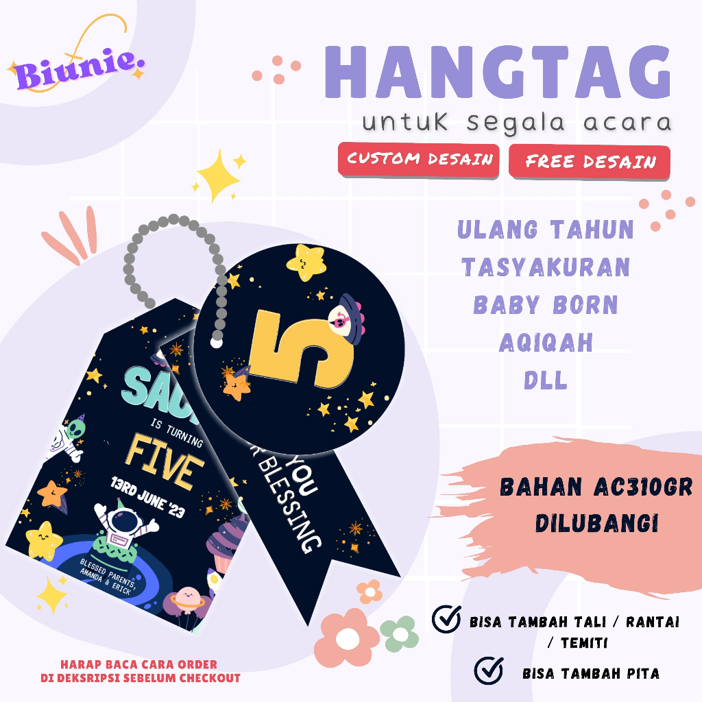 Jual HANGTAG SOUVENIR TAG MURAH MERIAH Segala Acara Birthday Tasyakuran ...