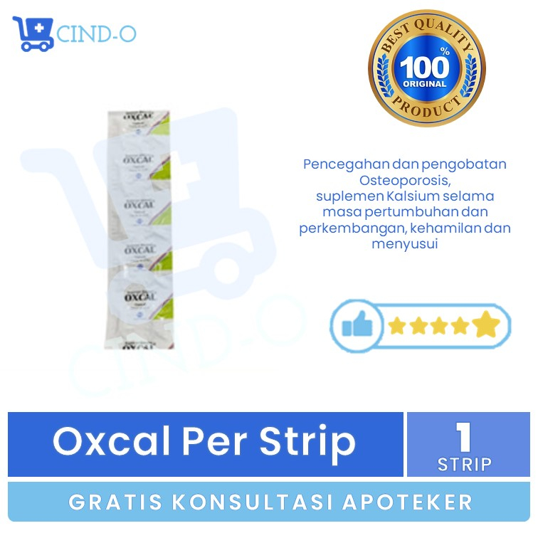 Jual Oxcal Per Strip | Suplemen Vitamin Kalsium untuk pertumbuhan ...