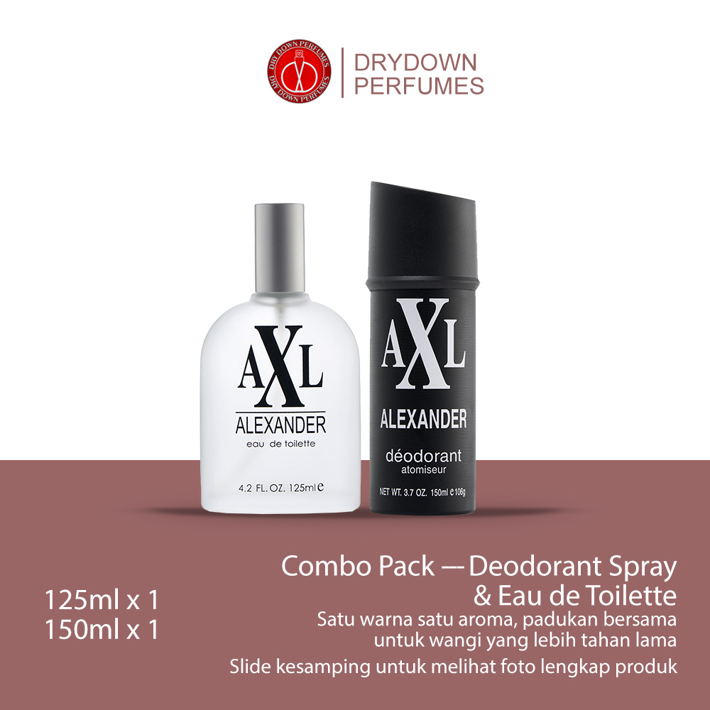 Jual PAKET COMBO AXL ALEXANDER DEO SPRAY 150ML BLACK & AXL ALEXANDER ...