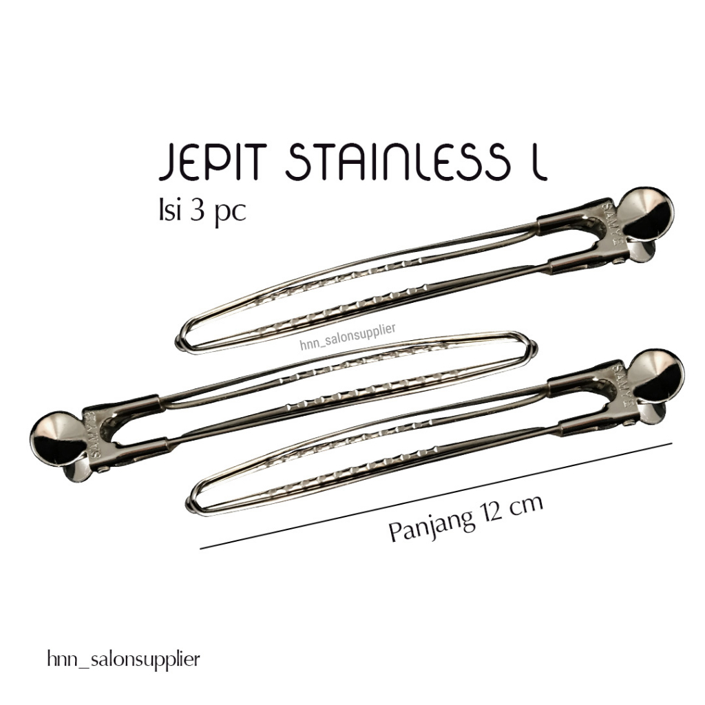 Jual Jepit Bebek Stainless Stainles Stenlis Penjepit Rambut Salon ...