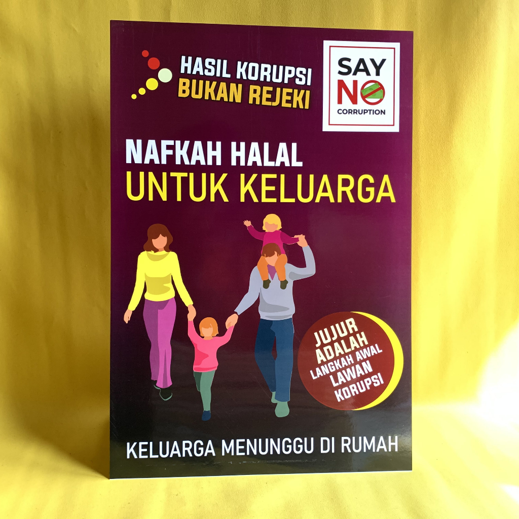 Jual Paket Poster STOP Gratifikasi | Poster Say No Korupsi | Poster ...