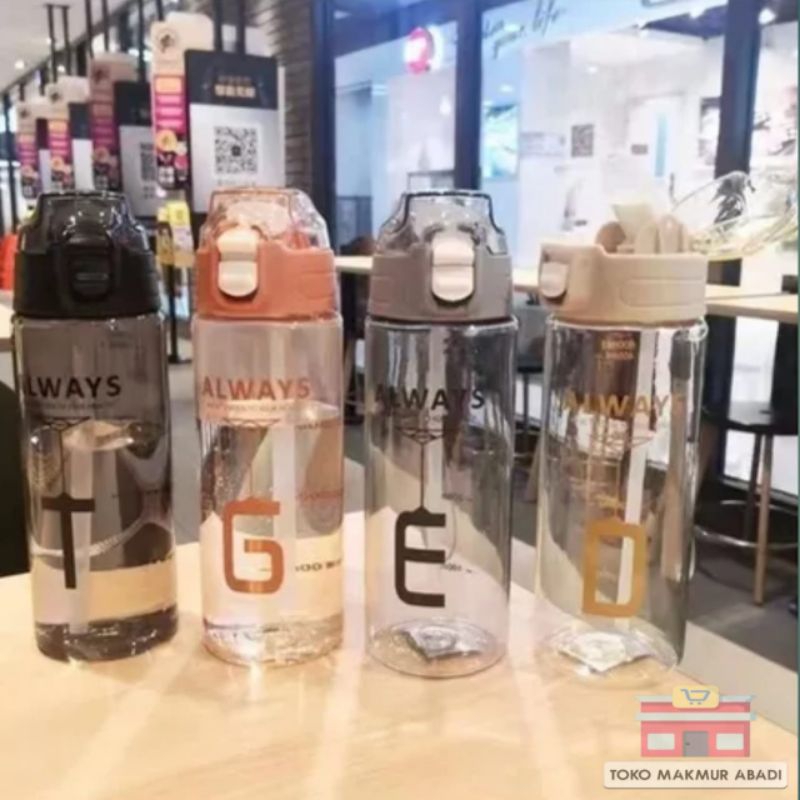 Jual Botol Minum Sport Always 600 ML Botol Minum Portable Food Grade ...