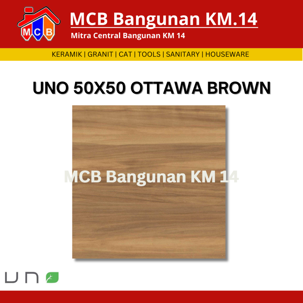 Jual KERAMIK UNO 50X50 OTTAWA BROWN - KERAMIK LANTAI - KERAMIK LICIN- KERAMIK MOTIF KAYU ...