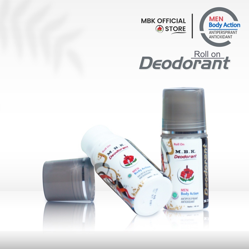 Jual MBK Deodorant Roll On Pria & Wanita 40 ml - Penghilang Bau Badan/Keringat | M.B.K | Shopee ...