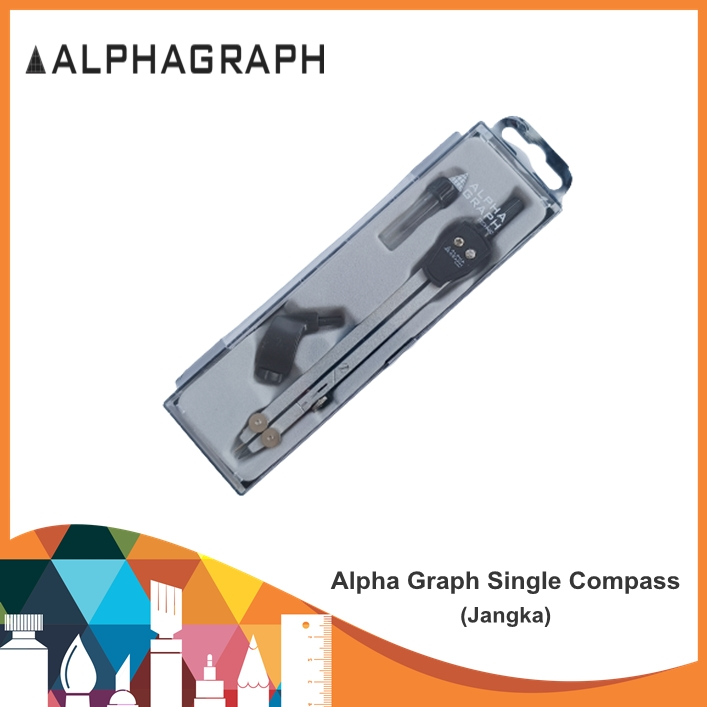 Jual Alpha Graph Single Compass / Jangka / Busur Derajat / Compass ...