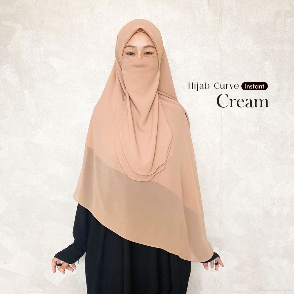 Jual Maslaha Niqab l Hijab Square Curve Instant Syar'i I Jilbab Segi Empat Curve Syar'i Jumbo ...