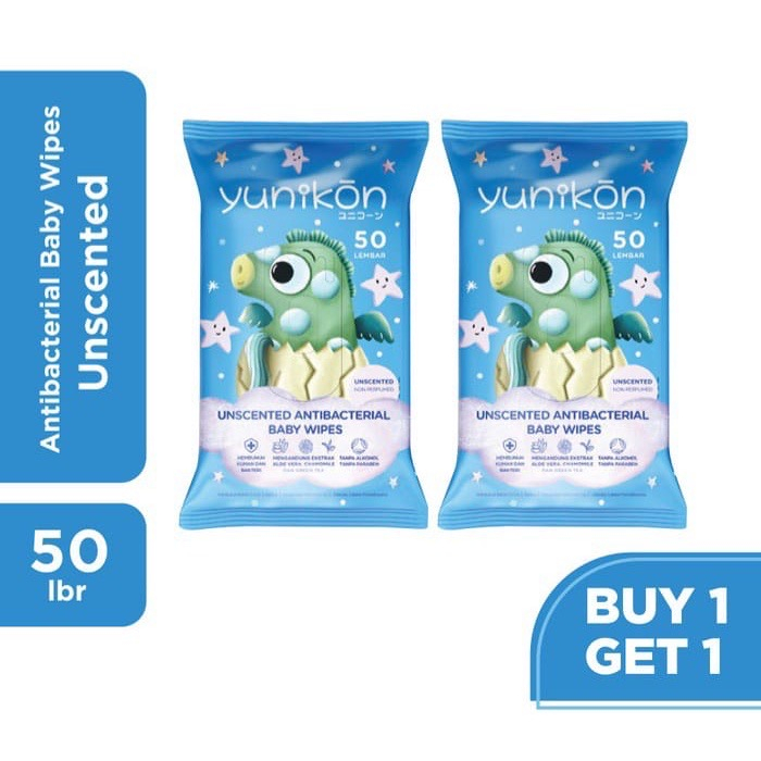 Jual YUNIKON Baby Wipes Tissue 50’s & 20’s BUY 1 GET 1 - Tisu Basah ...