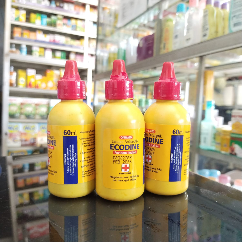 Jual POVIDONE IODINE ECODINE 60ML / povidon iodin ecodin 60ml | Shopee ...