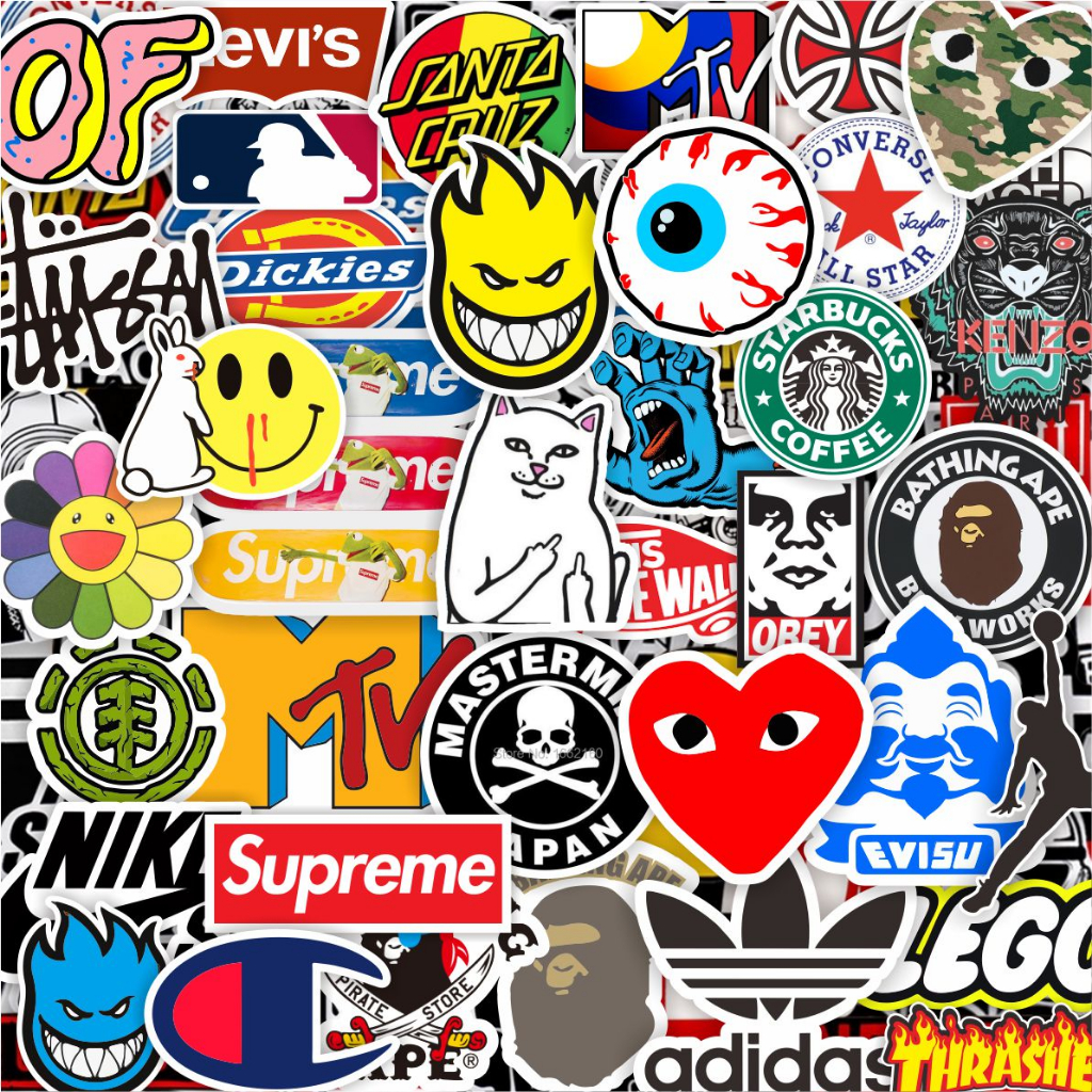 Jual Stiker Vynil Hypebeast Brand Logo Grafiti Laptop HP Anti Air ...