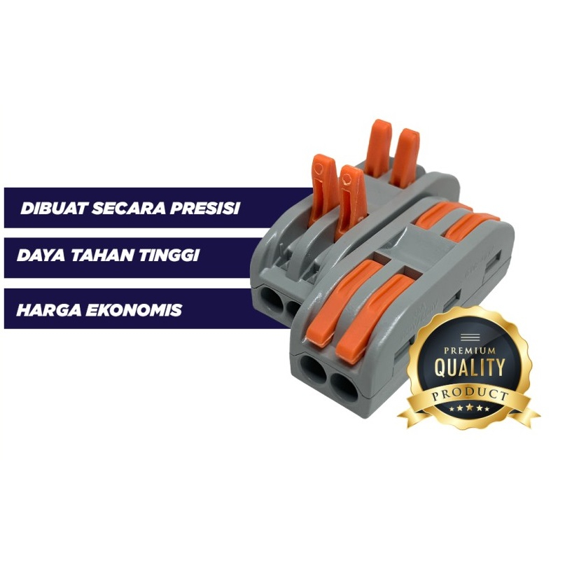 Jual CONNECTOR SPL-2 KONEKTOR 2x2 PCT-222/LT-222 Terminal Model WAGO 1 WARNA | Shopee Indonesia