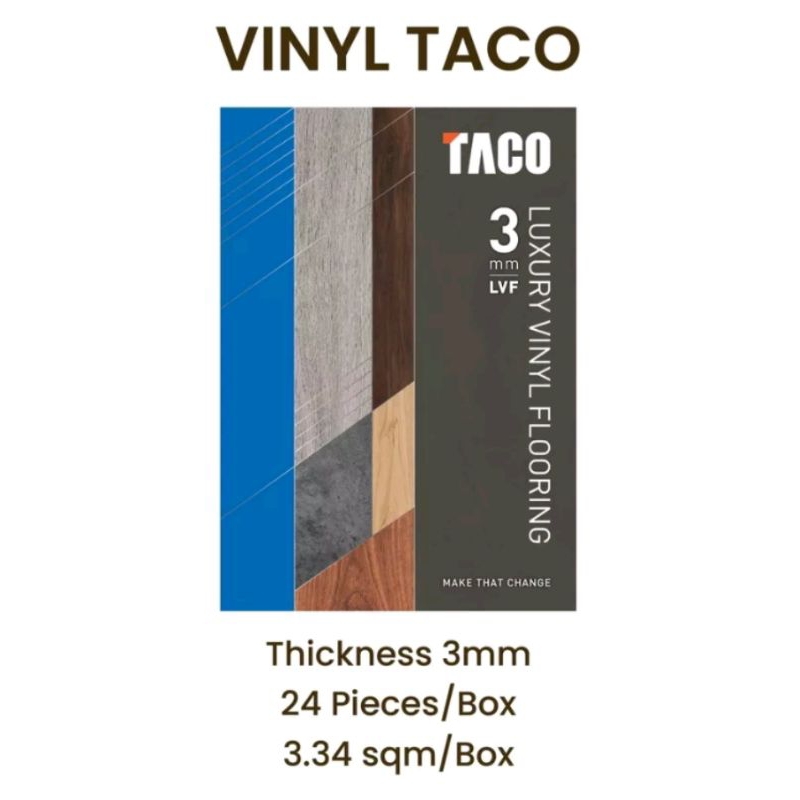 Jual TACO Vinyl Lantai - Vinyl Floor - Lantai Kayu - Lantai Vinyl - uk ...
