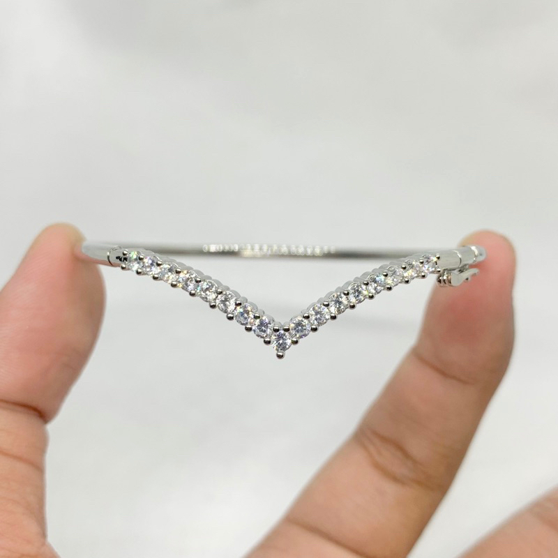 Jual Gelang Fuji Permata Gelalang Wanita Silver Anti Karat | Shopee ...