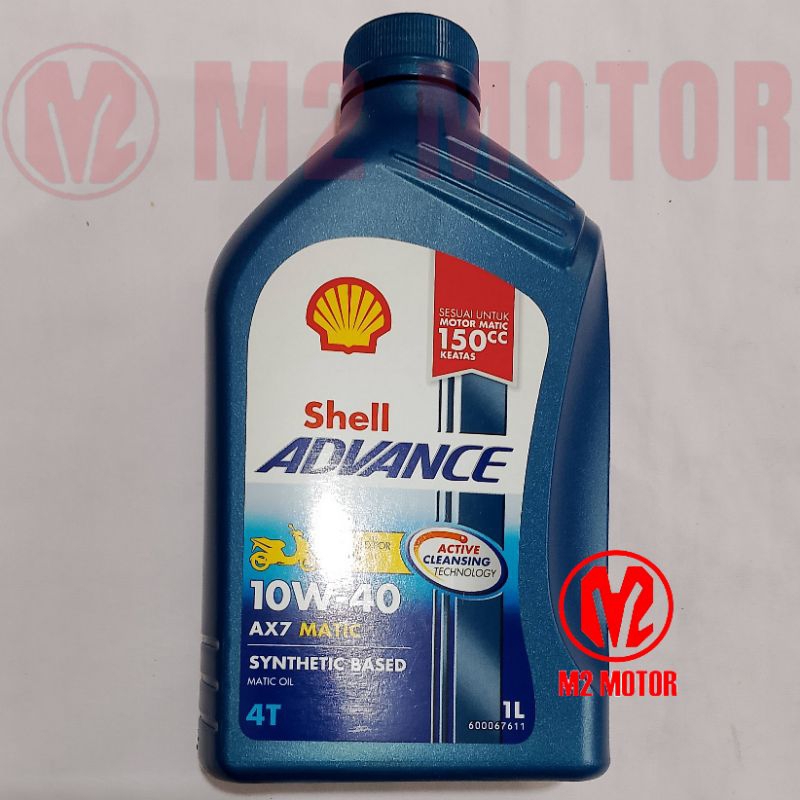 Jual OLI SHELL AX7 MATIC 10W40 1L SHELL ADVANCE | Shopee Indonesia