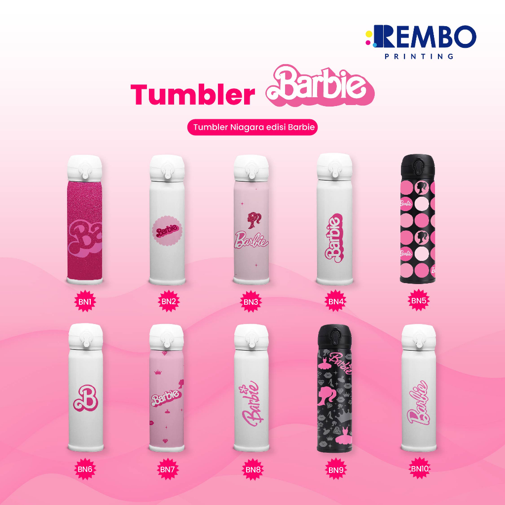 Jual TUMBLER BARBIE / BOTOL MINUM BARBIE / TUMBLER UV BARBIE - REMBO ...