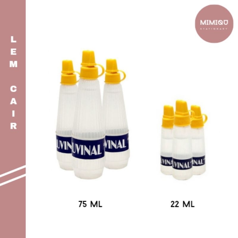 Jual Lem Kertas Cair Gluvinal 22 ml 75 ml | Shopee Indonesia