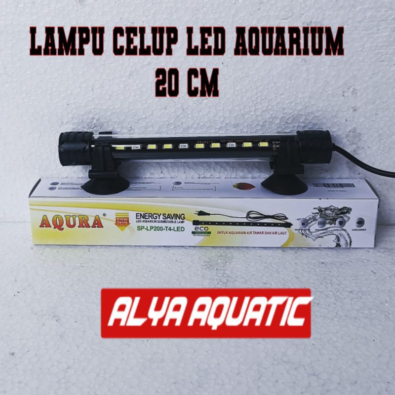 Jual lampu celup led aquarium AQURA SP LP 200 T4 LED lampu led ( 20 CM ...